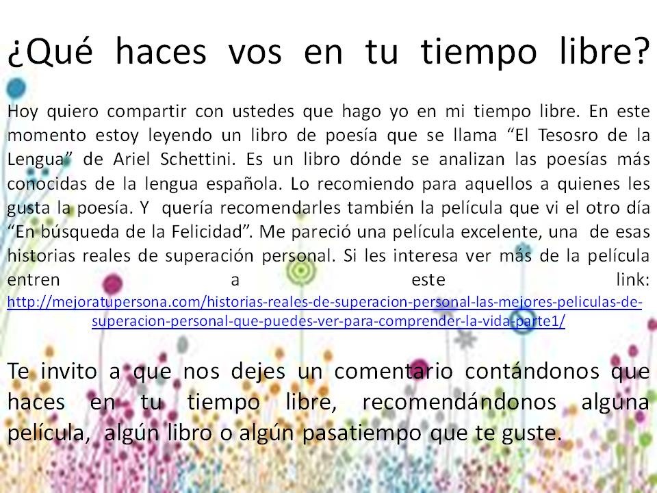 Tiempo Libre – Cimientos – Red de Egresados